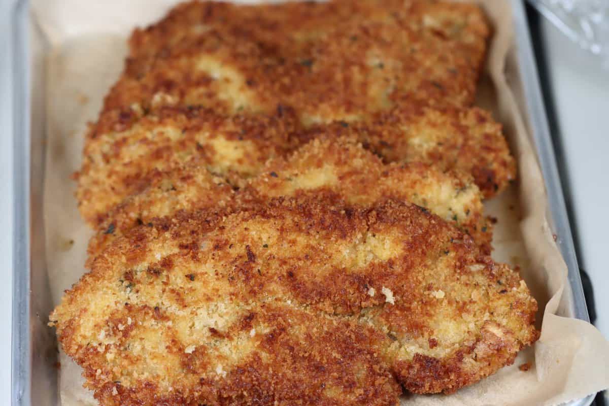 Amazing Pork Schnitzel Sandwich w/Savory Caper Spread - Eat the Bite
