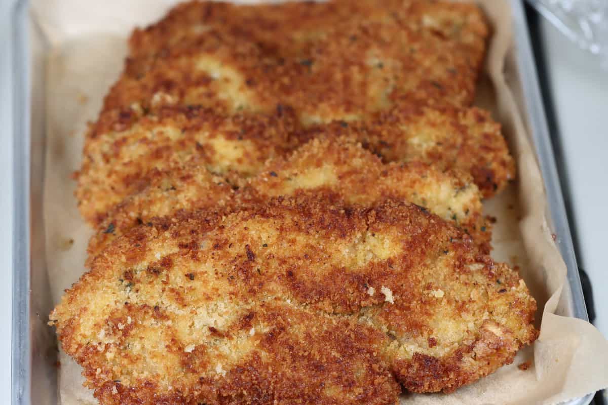 Amazing Pork Schnitzel Sandwich w/Savory Caper Spread - Eat the Bite