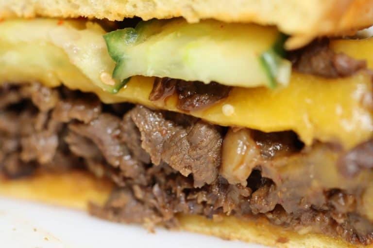 Korean Bulgogi Sandwich with Spicy Cucumbers & Cheddar - Eat the Bite