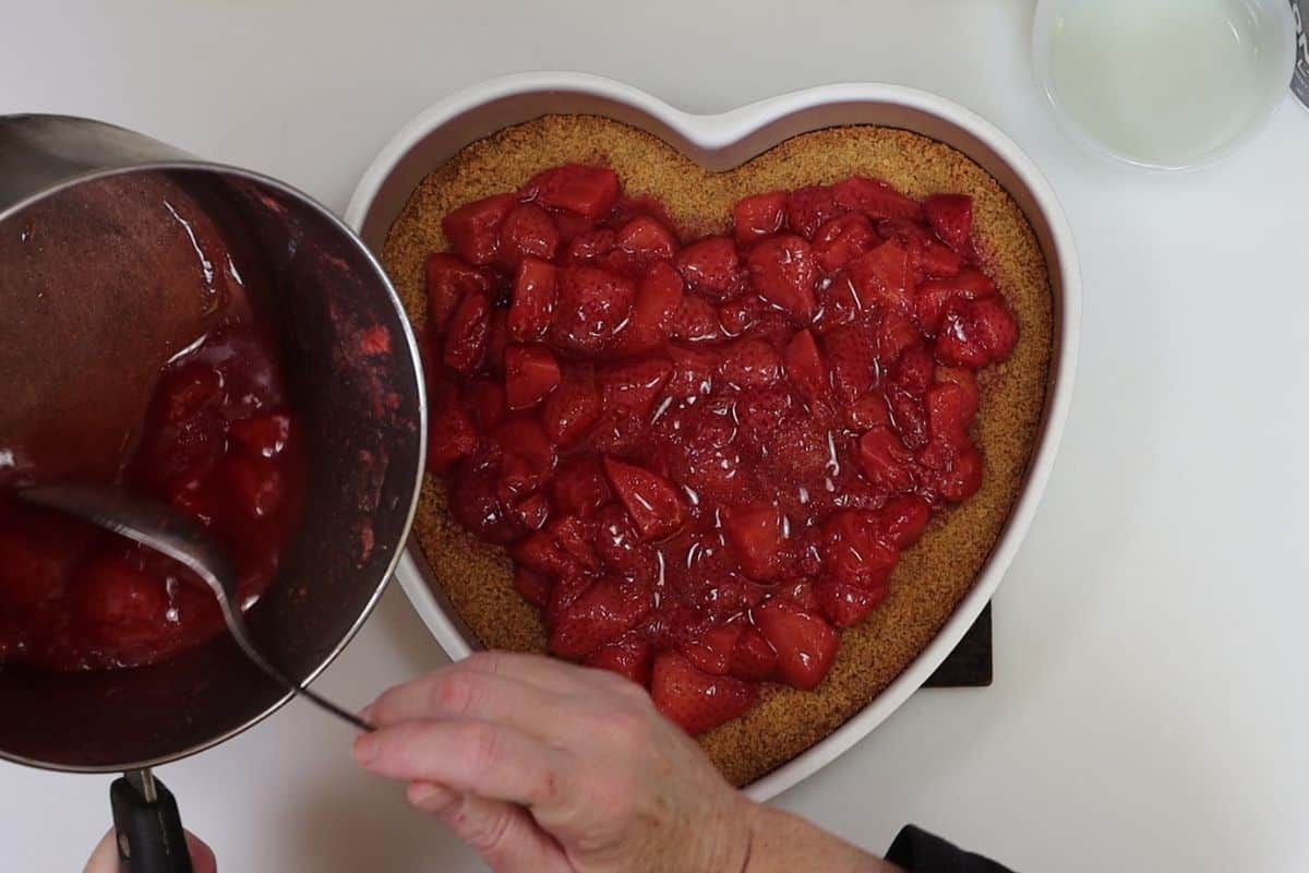 Strawberry Love Pie with Sweet Whipped Ricotta - Eat the Bite