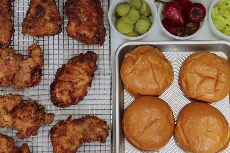 Pickle Juice & Buttermilk-Brined Fried Chicken Sandwich - Eat the Bite